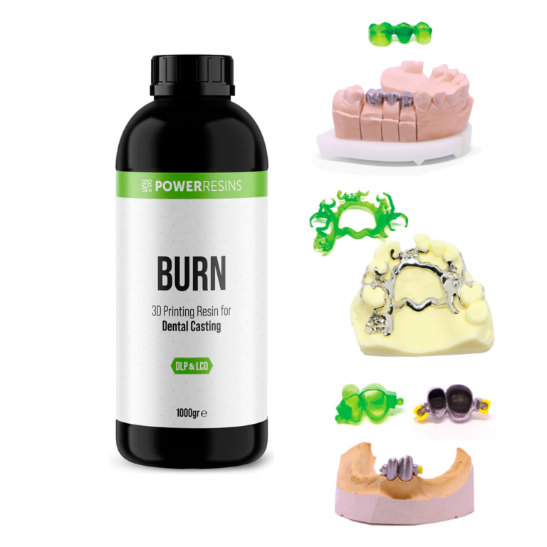 BURN - Resina Dental 100% Calcinable (Casteable) - Creativo 3D El Salvador